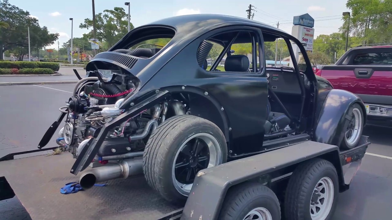 Super cool drag racing Volkswagen bug - YouTube