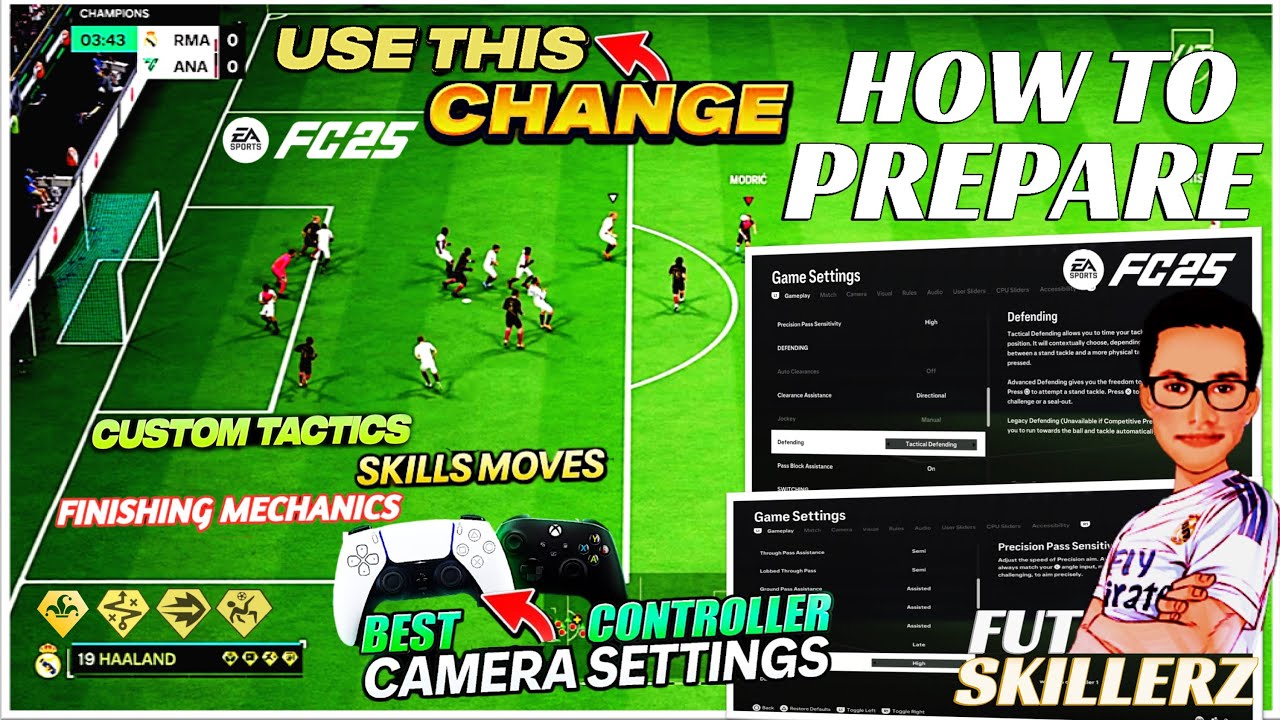 How to Prepare for EAFC 25 ? Tips and Tricks- Skills- Camera and ...