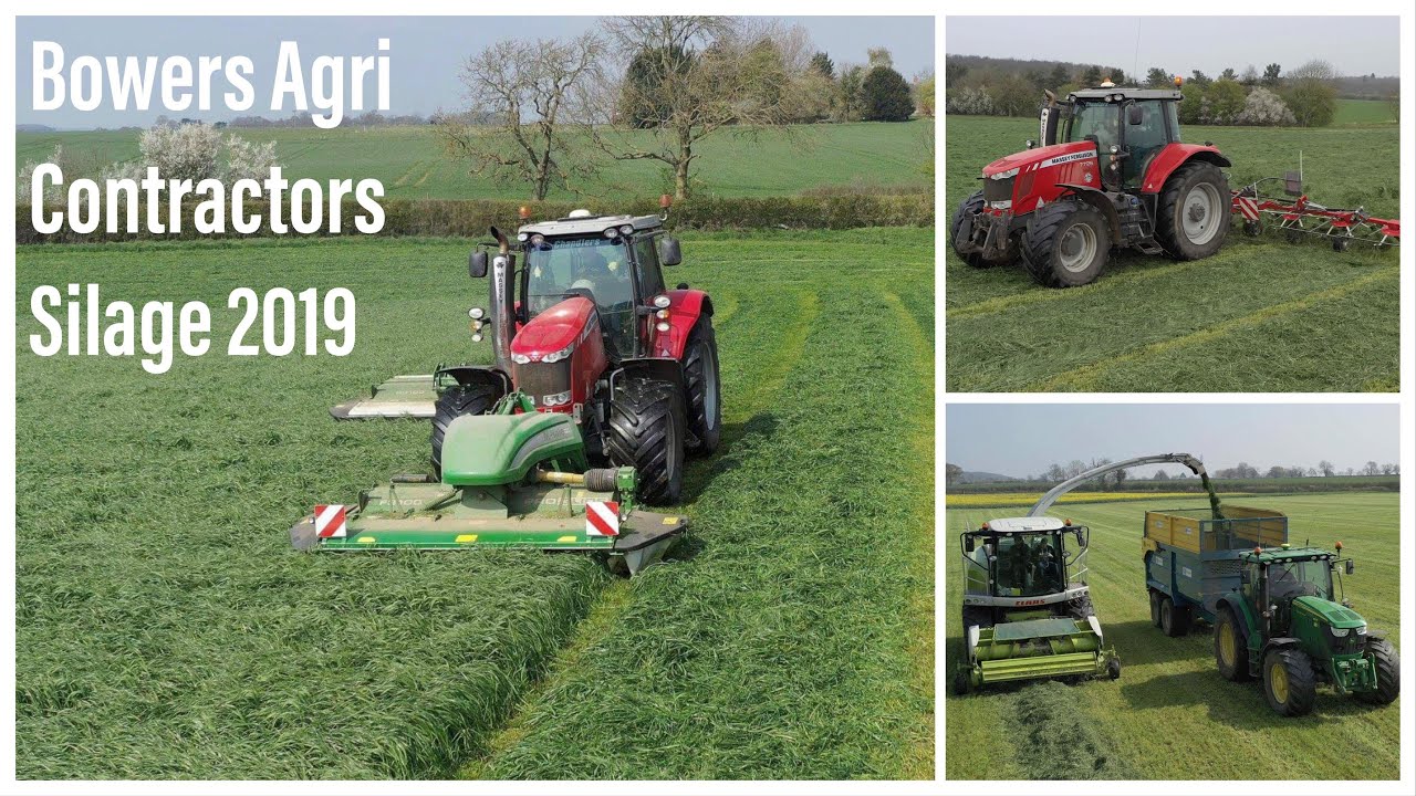 Silage 2019 Bowers Agri Contractors - YouTube