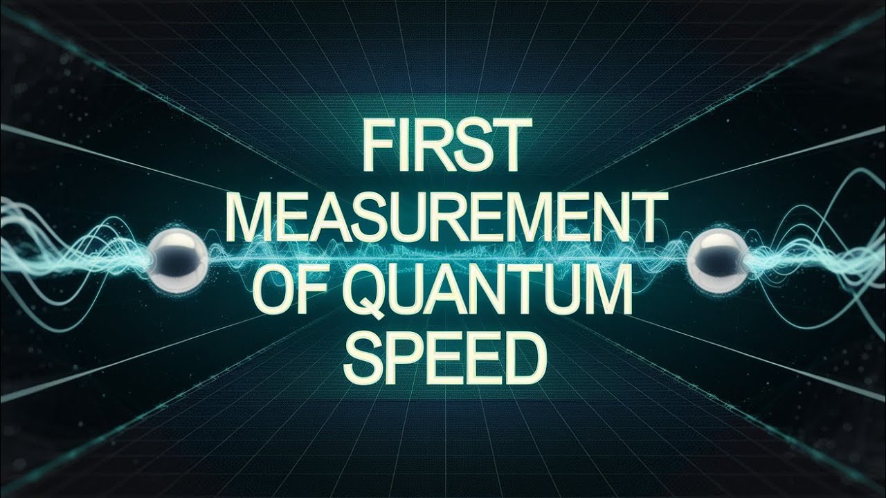 Quantum entanglement speed is measured for the first time! - YouTube
