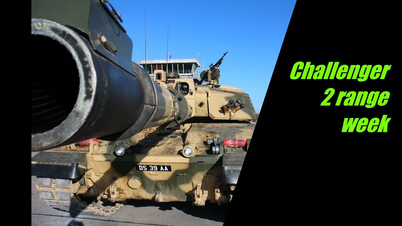 British Army Challenger 2 tank on the ranges with the Royal tank ...
