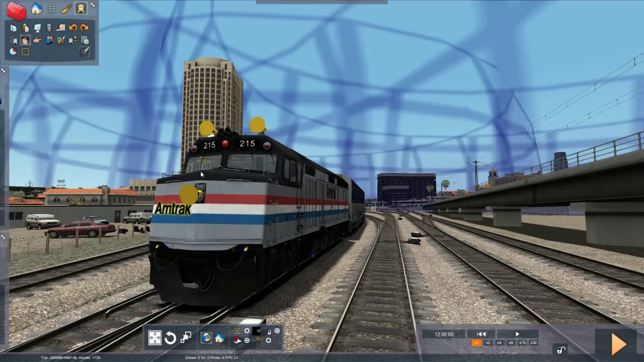 Train Simulator 2017 F40PH Cab Ride With Horn action - YouTube