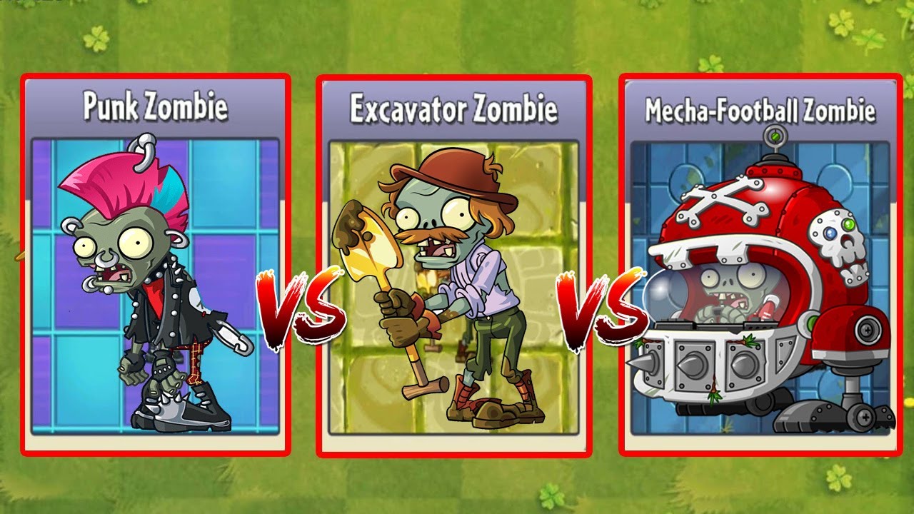Punk Zombie & Excavator Zombie & Mecha Football - Which Zombie's Most ...