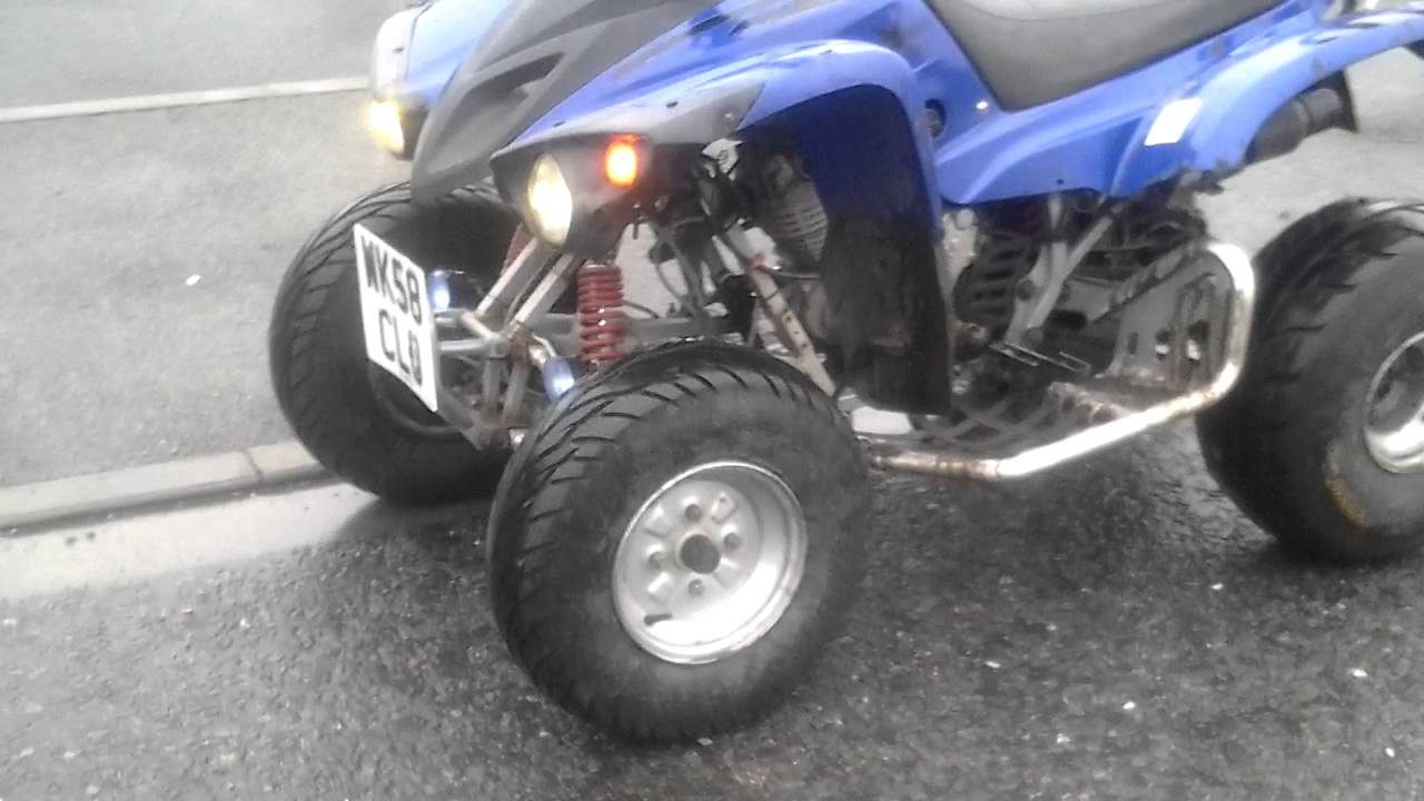 Adly 300cc road legal quad - YouTube