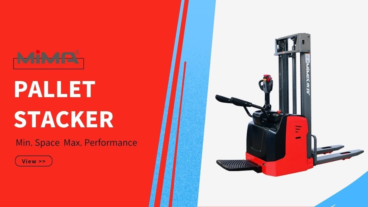 MIMA electric pallet stacker MB series - YouTube