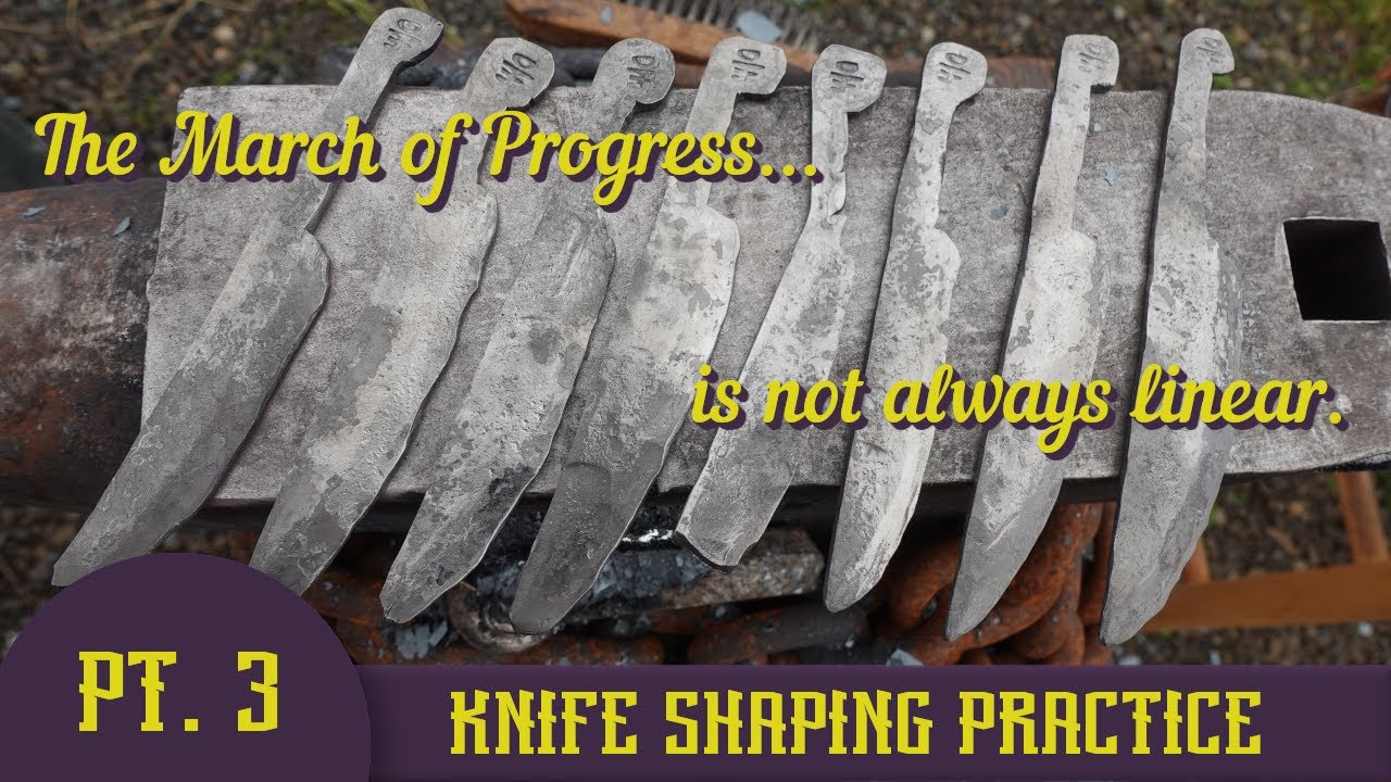 Project 12 - Knife Shaping Practice, Take 2 - YouTube