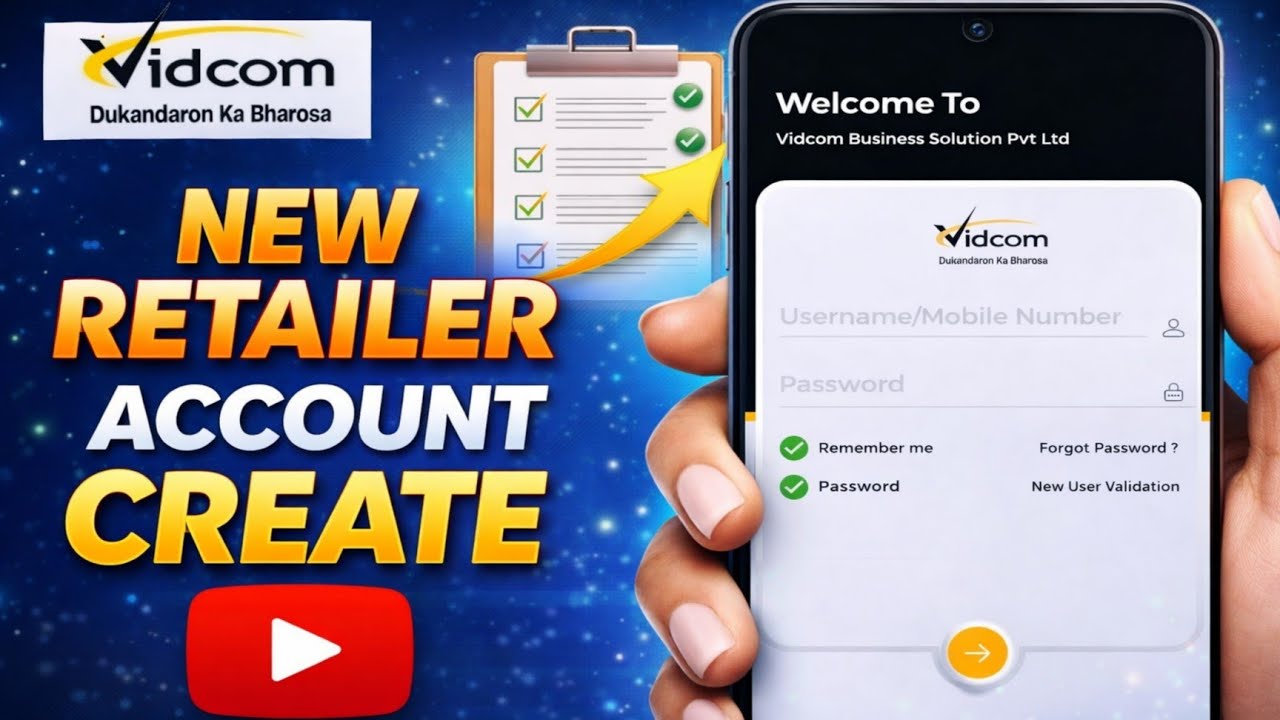 Vidcom New Retailer ID Create 2024 Full Details Steps By ...