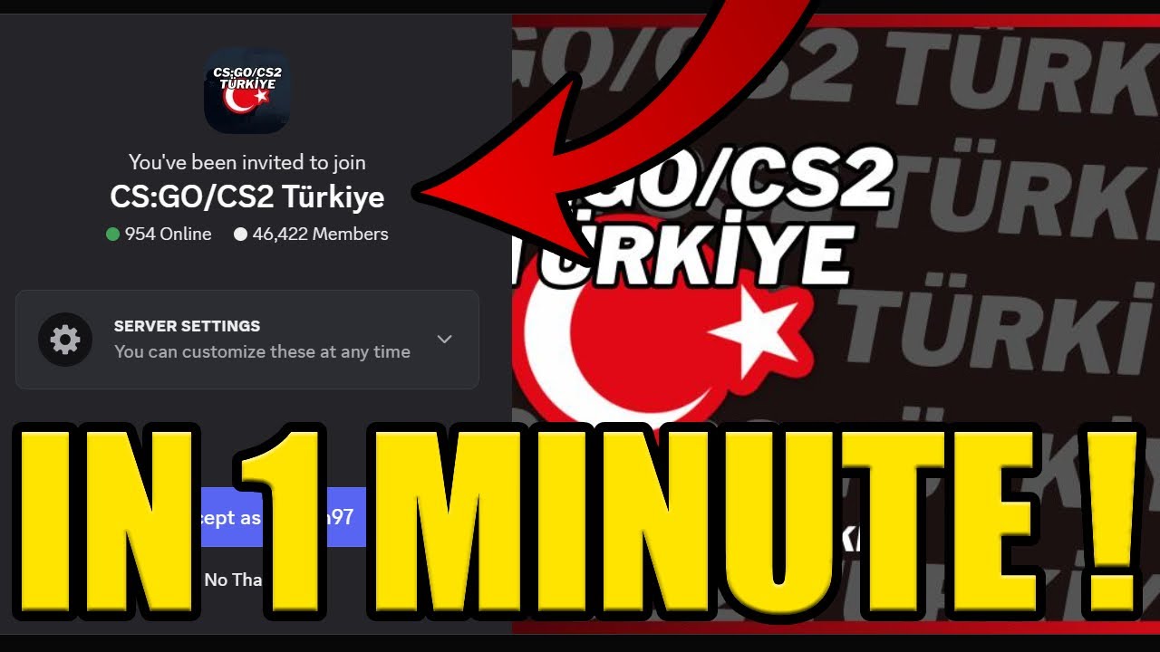 HOW to JOIN CS 2 TURKEY DISCORD SERVER PC & MOBILE - YouTube