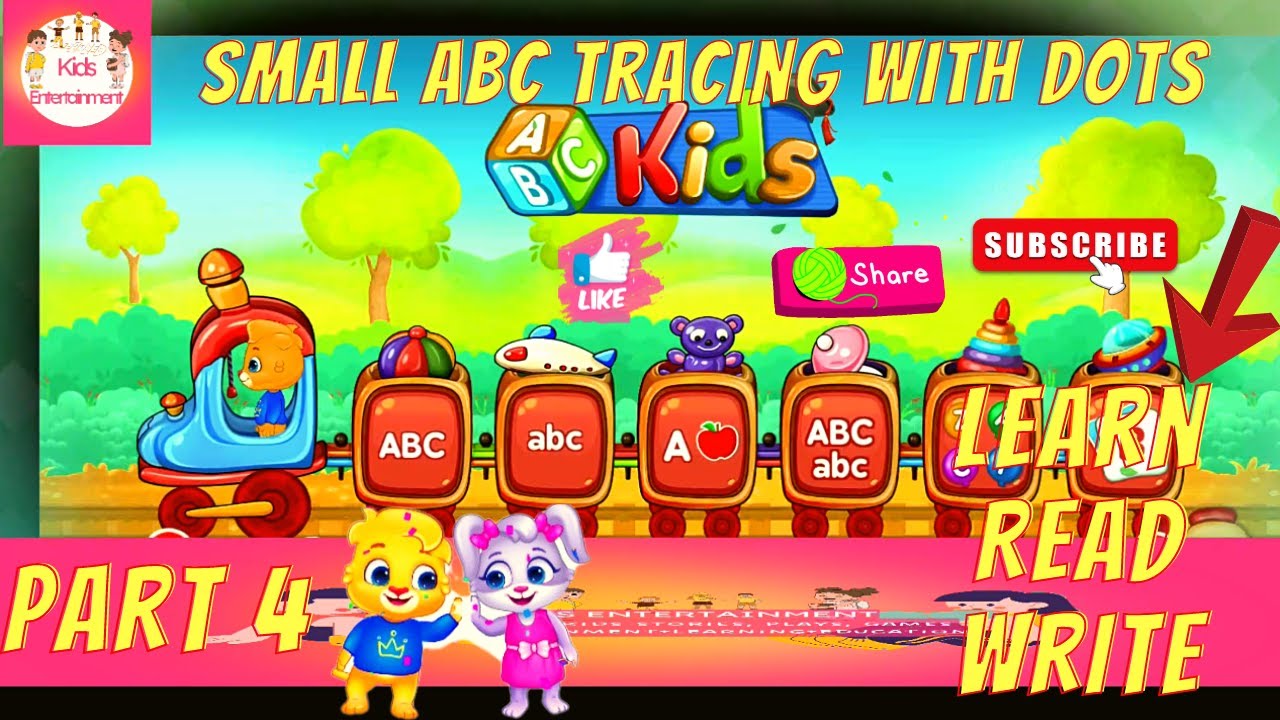How to write Small Alphabet letters | Small letters abc tracing with ...