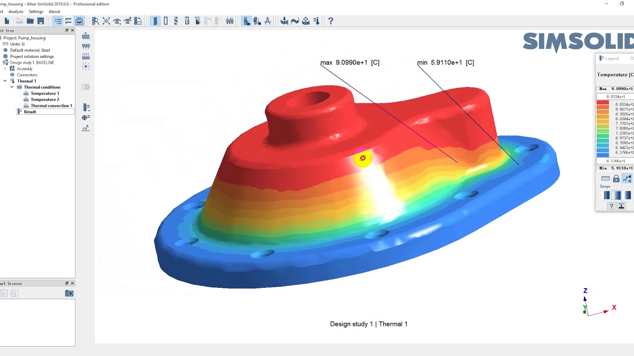 【SimSolid】thermal and structure coupling 熱與結構耦合(二) | 祐謙科技 - YouTube