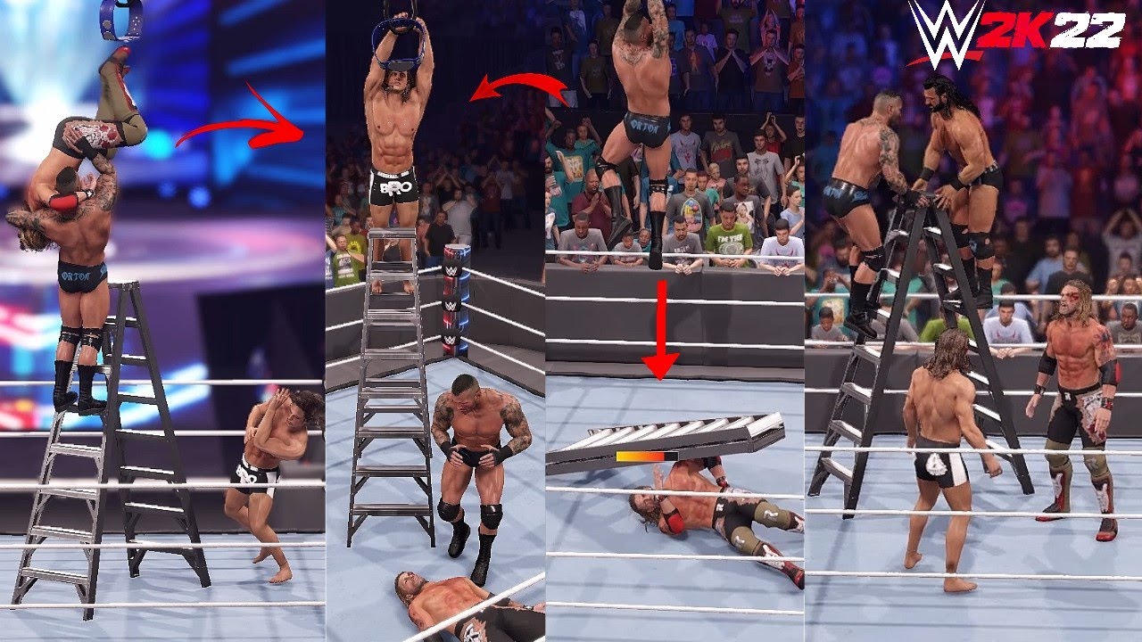 WWE 2K22 RK-Bros vs Drew McIntyre & Edge: Tag Team Championship Ladder ...