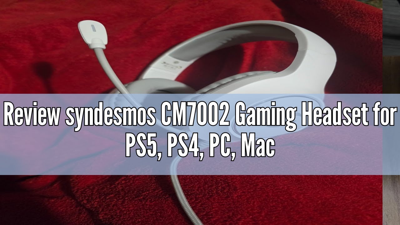 Review syndesmos CM7002 Gaming Headset for PS5, PS4, PC, Mac, Switch ...