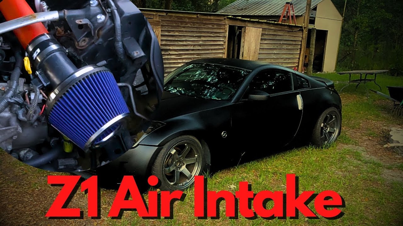 Installing the Z1 Motorsports Air Intake on my 2003 350Z - YouTube