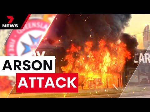Luxury Mercedes-Benz up in flames on the Gold Coast | 7NEWS - YouTube