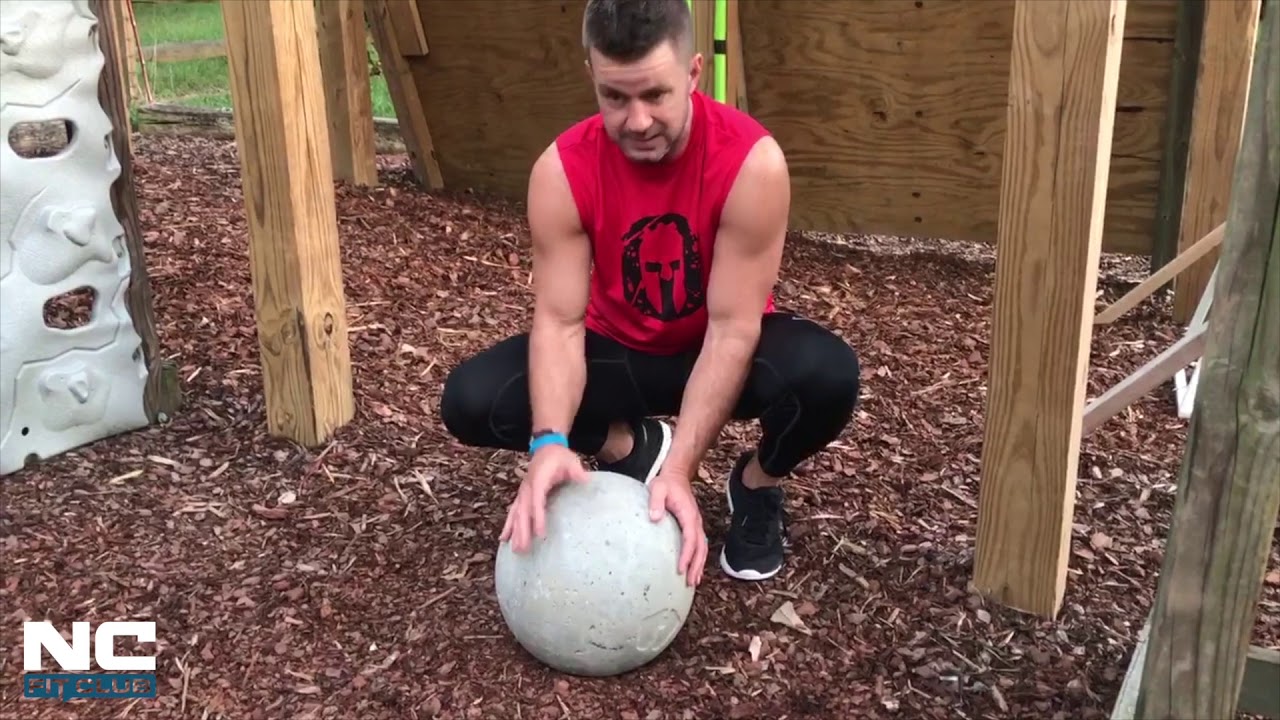 Spartan Atlas Ball Obstacle Technique. NC FIT CLUB - YouTube
