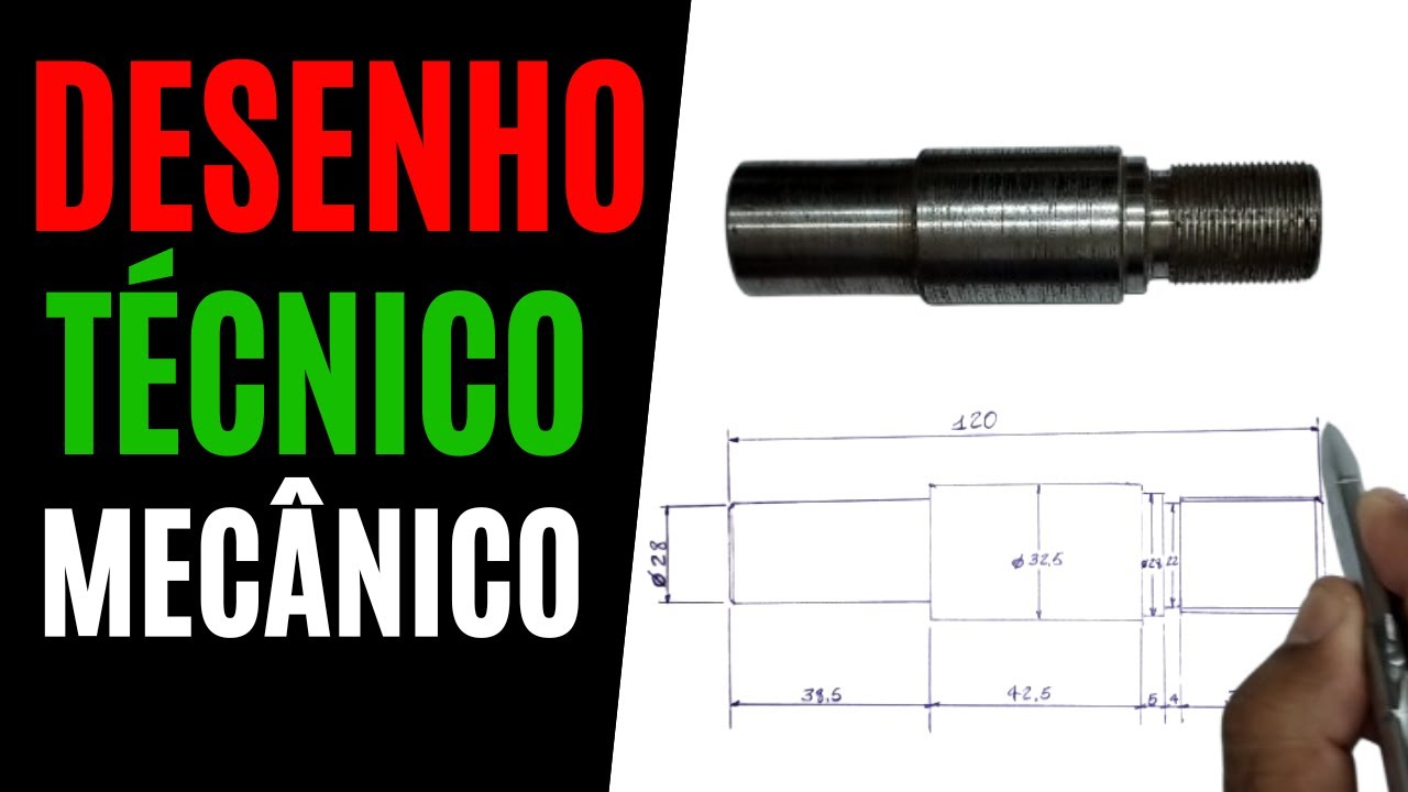 Como desenhar peças mecânicas de forma simples - YouTube