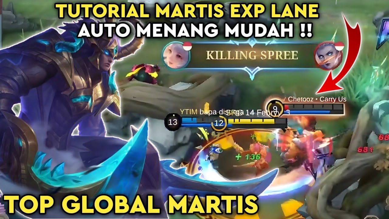 Martis Exp Lane!! Martis Best Build 2022 - Mobile Legends - YouTube