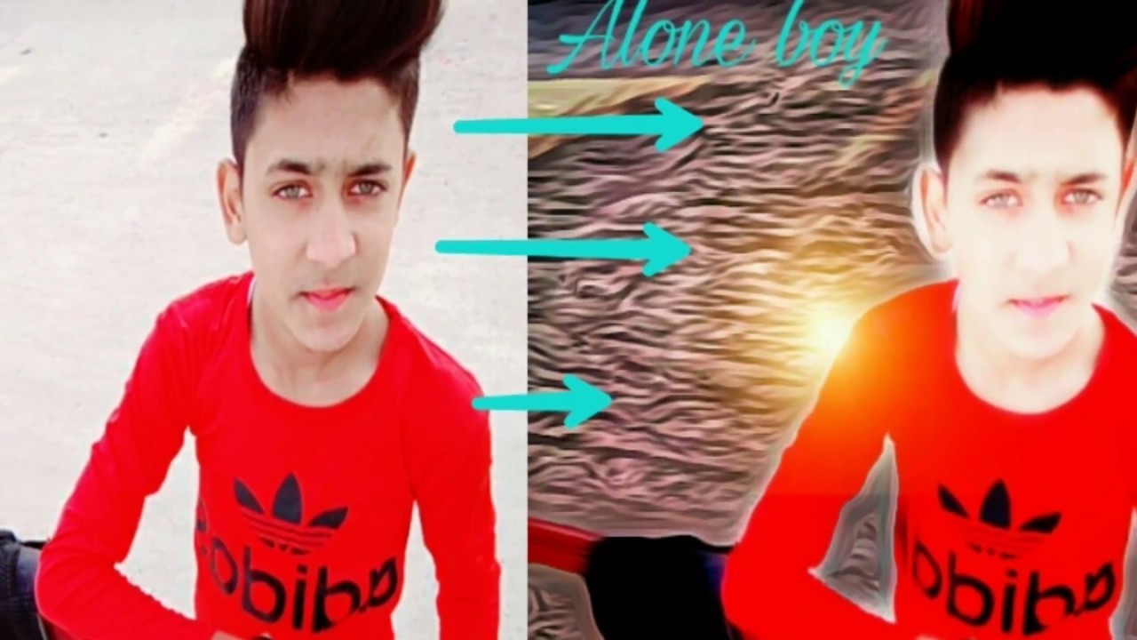 Cb edit picsart toutorial alone boy editing - YouTube