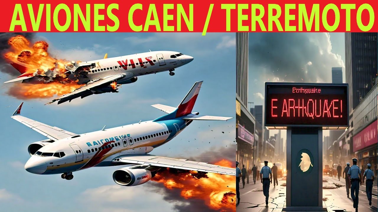 AVIONES CAYENDO EL MISMO DÍA ALGO PASA / TIEMBLA HOY ESTÁ LLEGANDO LA ...