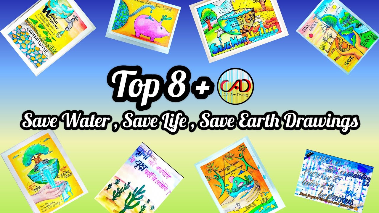 Save Water Easy Drawing / Save Water Save Life Drawing / we are pro ...