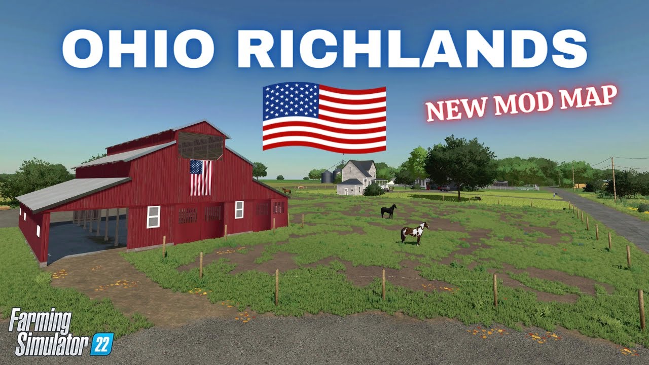 "OHIO RICHLANDS" FS22 Map Tour/Review | New Mod Map | Farming Simulator ...