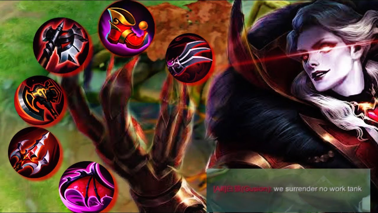 ALUCARD RED BUILD! ONLY 3MINS TO SURRENDER THE ENEMIES | MLBB | アルカード ...