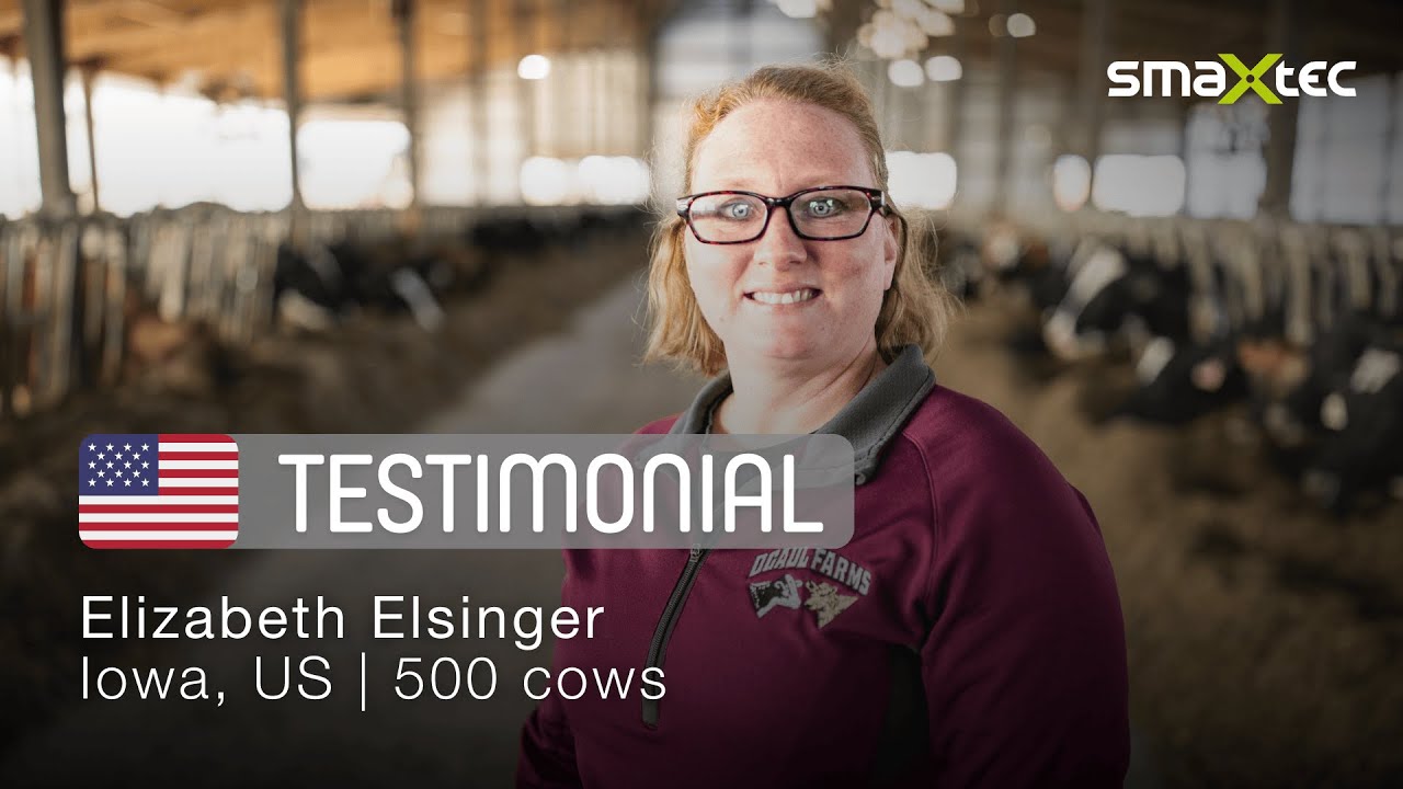 smaXtec | Testimonial | Elizabeth Elsinger, Iowa, US - YouTube
