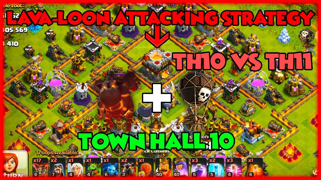 LAVALOON ATTACK STRATEGY IN TOWN HALL 10 | Clash Of Clans lavaloon ...