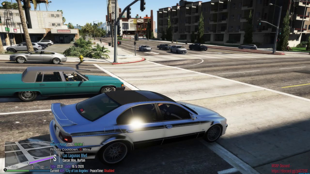 GTA 5 - FIvem - Roleplay Server - Dense Traffic! - YouTube