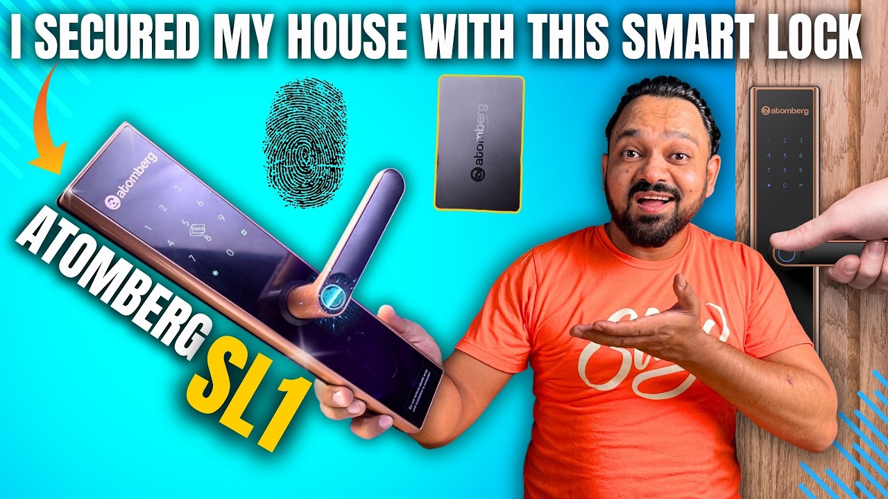 I Secured My House With Atomberg SL 1 Smart Door Lock | Is It Worth To ...
