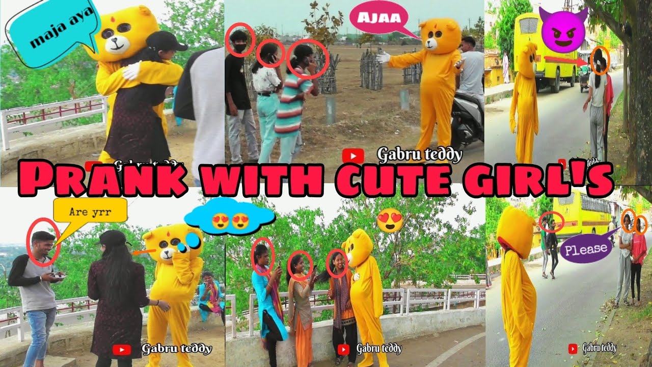 Prank with cute girl' |Full enjoyment|Funny Prank Movements|@GABRU ...