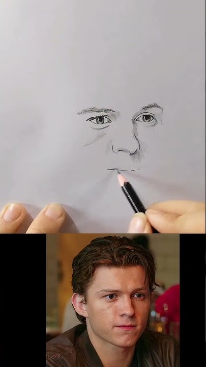 drawing tom holland #tomholland #drawing - YouTube