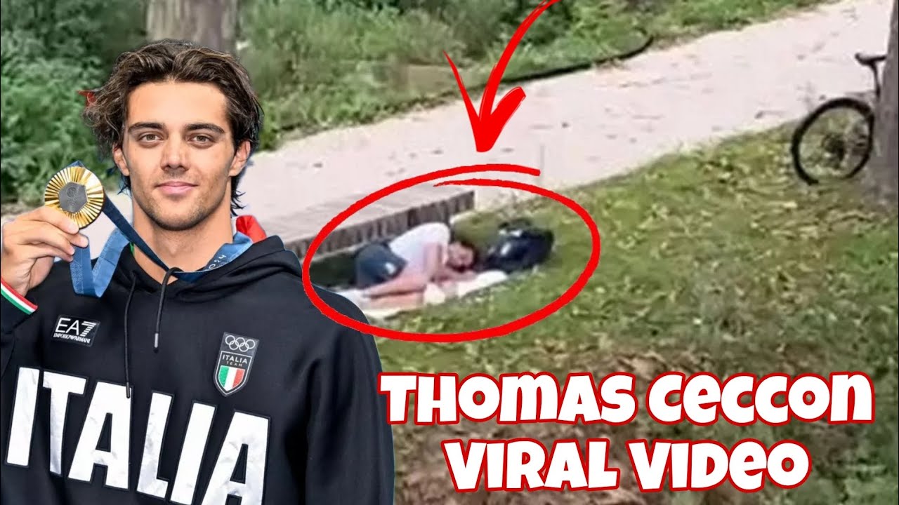 Video 🔴 Italian swimmer Thomas Ceccon takes a nap in a Paris park ...