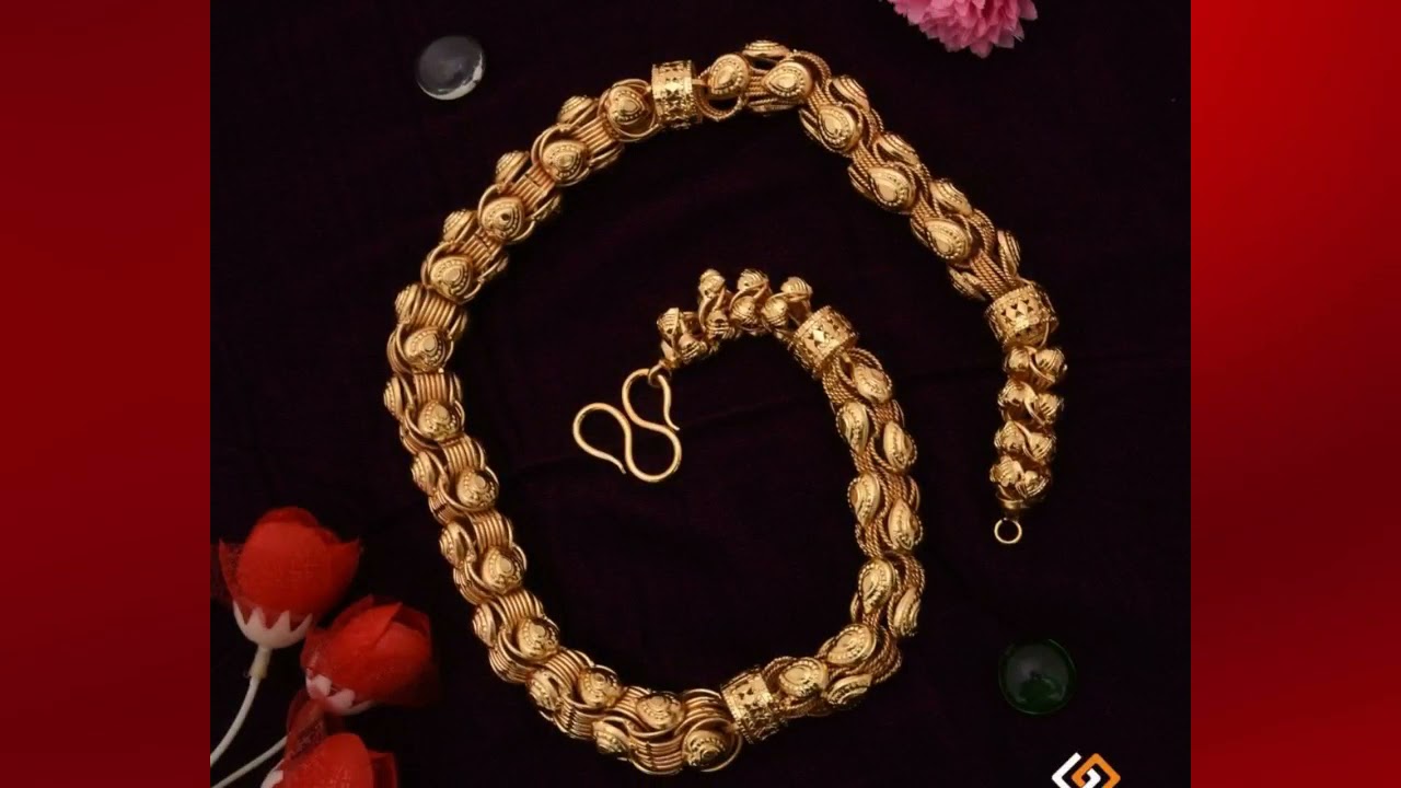 Fancy Design High Quality South Indian Rajwadi Chain Gold Plated Chain ...