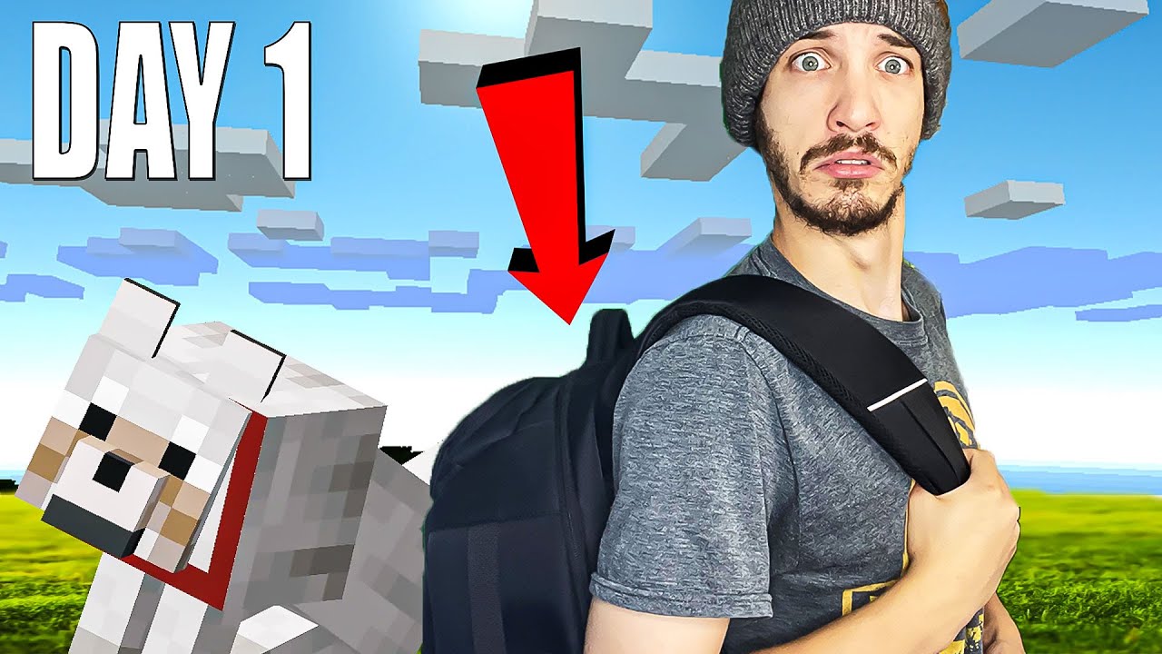 SURVIVING Out of a Backpack - YouTube