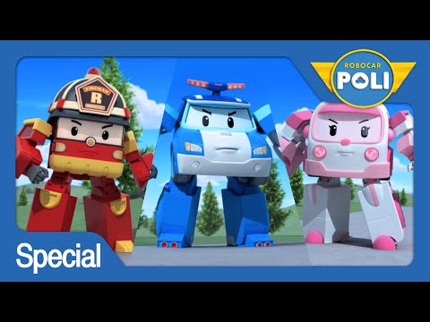 Poli, Roy, Amber, Helly Transformation | Robocar Poli Special clips