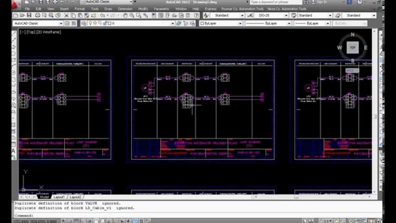Example of automatic drawing in AutoCAD by VBA (Loop Diagram) - YouTube
