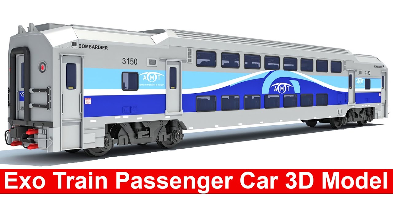 Exo Train Passenger Car - 3D Models - YouTube