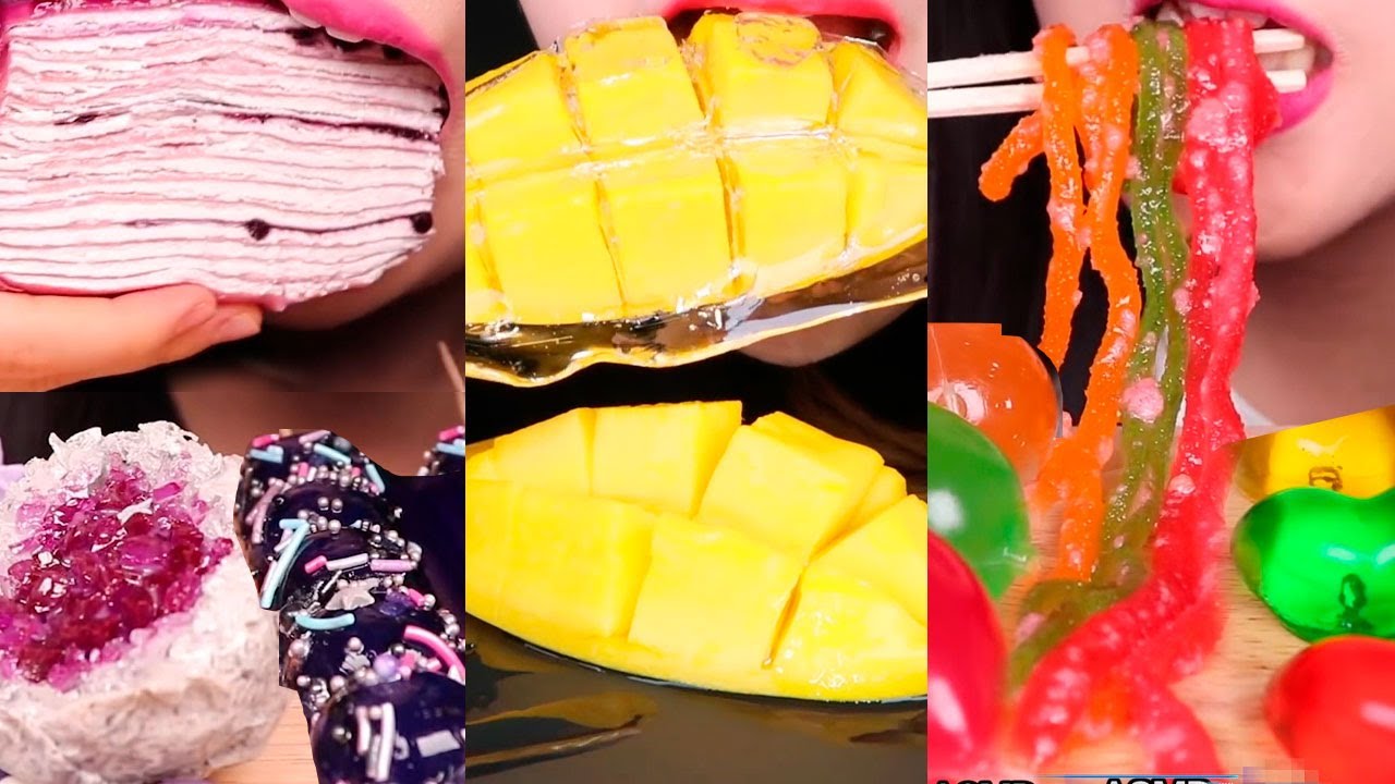 Best of Asmr eating compilation - HunniBee, Jane, Kim and Liz, Choa ...