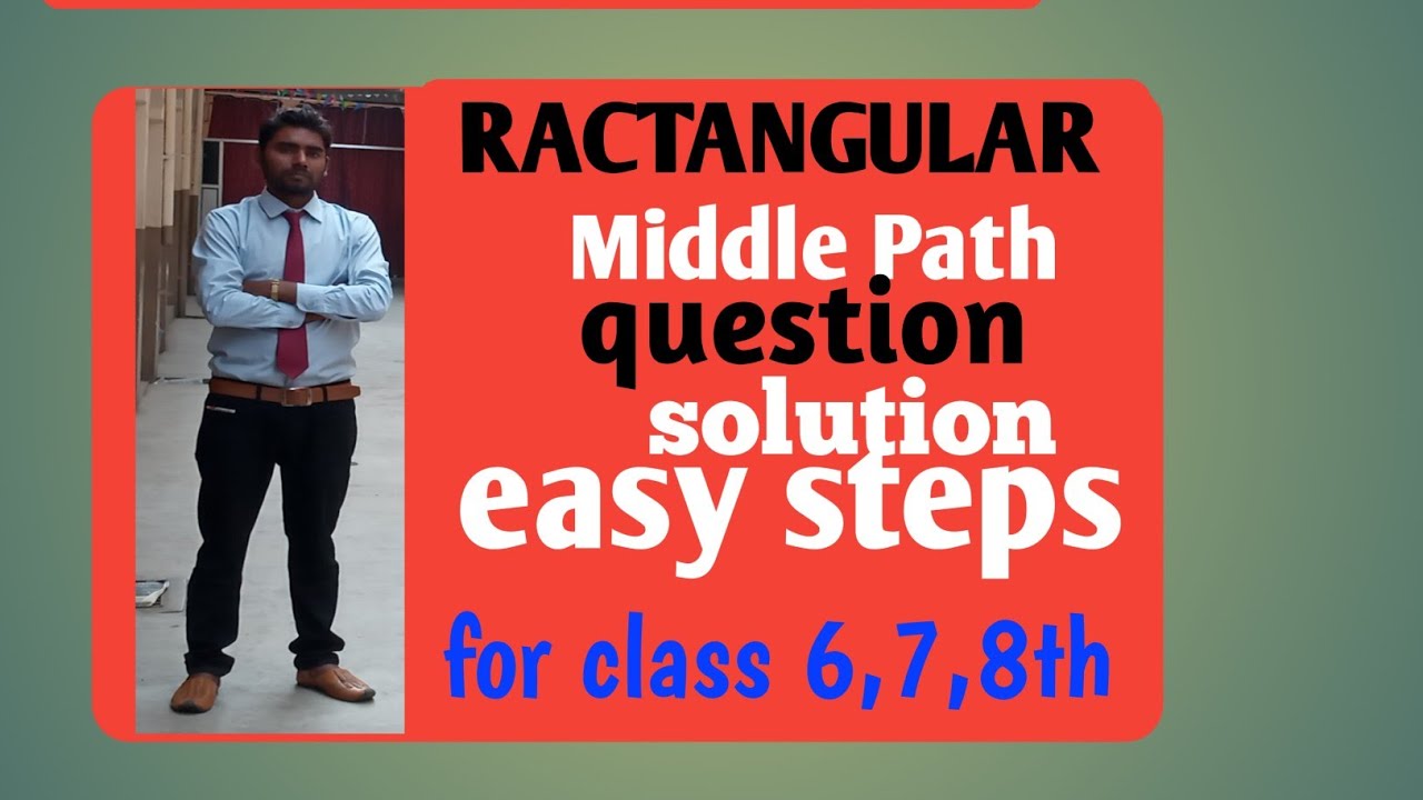 Rectangular path Questions Soluition with easy steps .for Class 6,7,8th ...