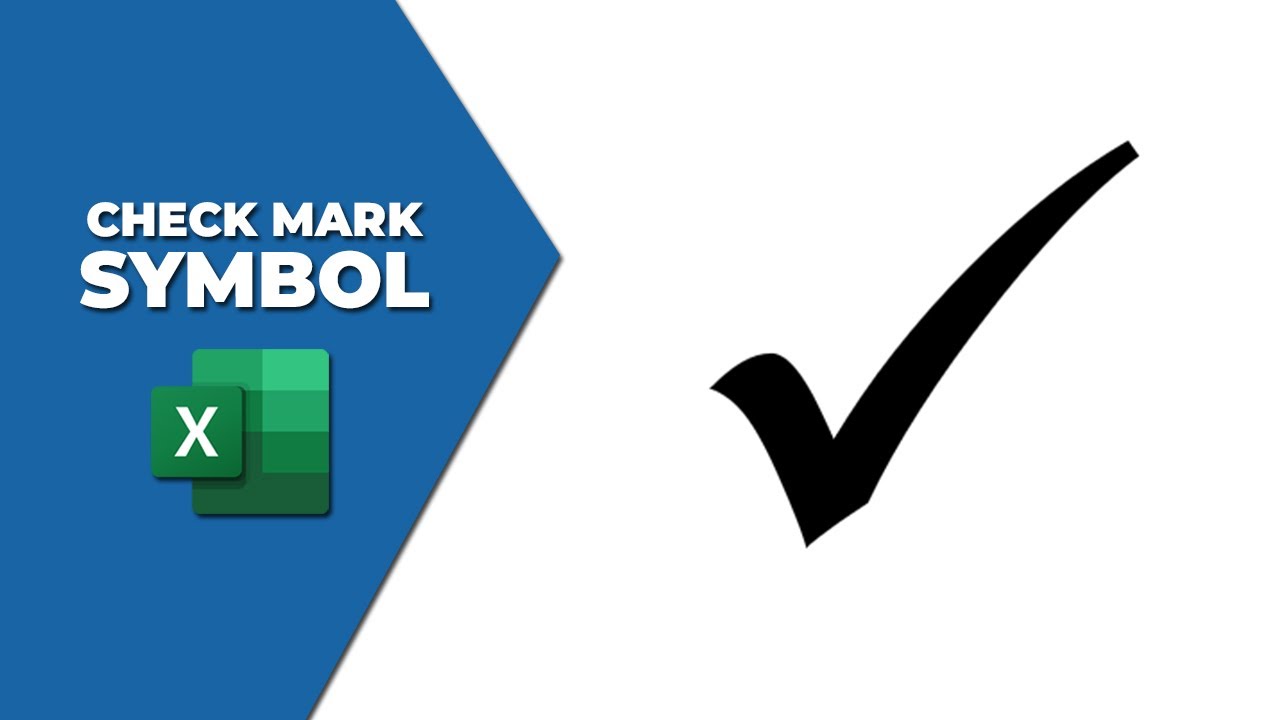 How to insert check mark symbol in excel - YouTube