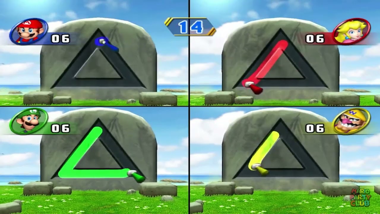 Mario Party 8 - Minigame - Speedy Graffiti - YouTube