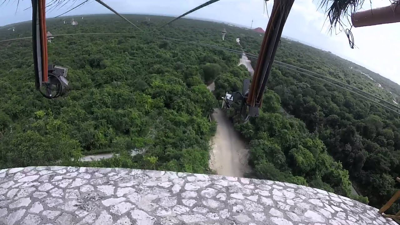 Zip line in XPLOR 1 - YouTube