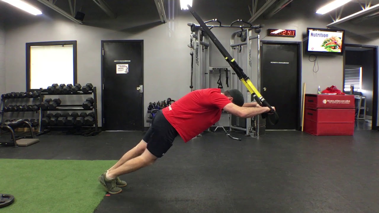 TRX fallout to strict knee tucks - YouTube
