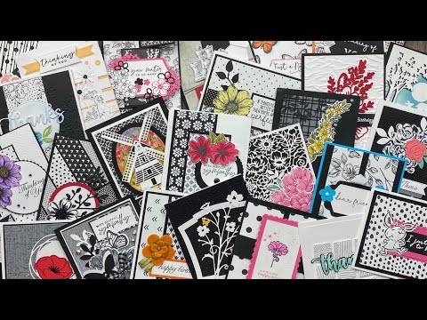 80+ Black & White Cards | The Great Big Card Swap Card Showcase: March 2023, Part 2