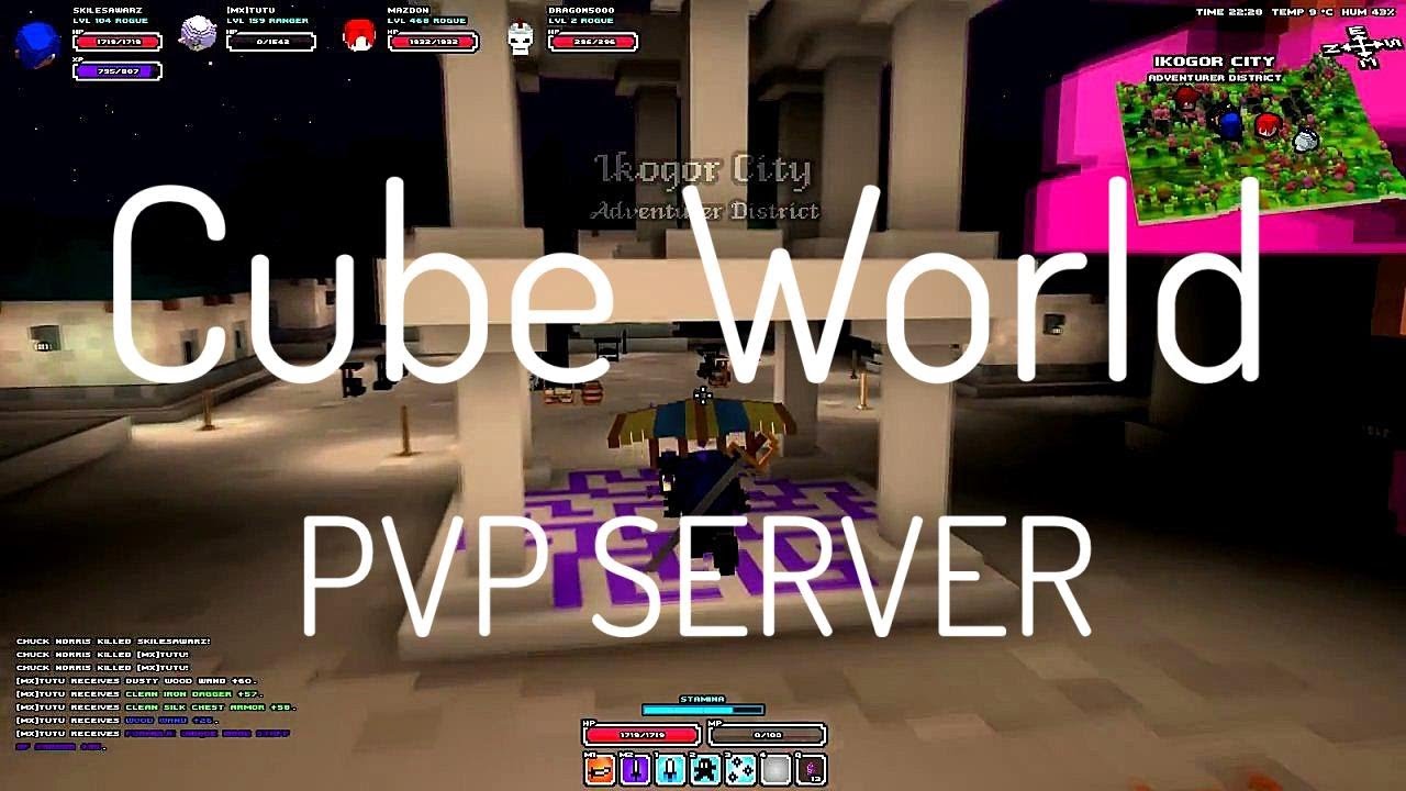Cube World - PVP Herocube Server - Gameplay - YouTube