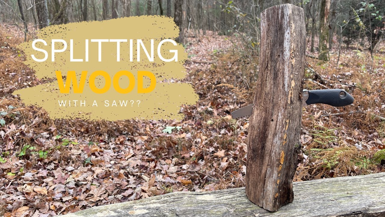 Splitting Logs with a Saw! Is it even possible? - YouTube
