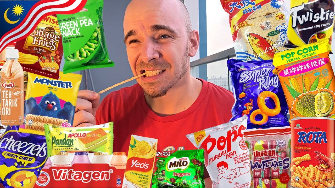 Foreigners try Malaysian snacks for the first time! (funny reaction) 🤣 ...