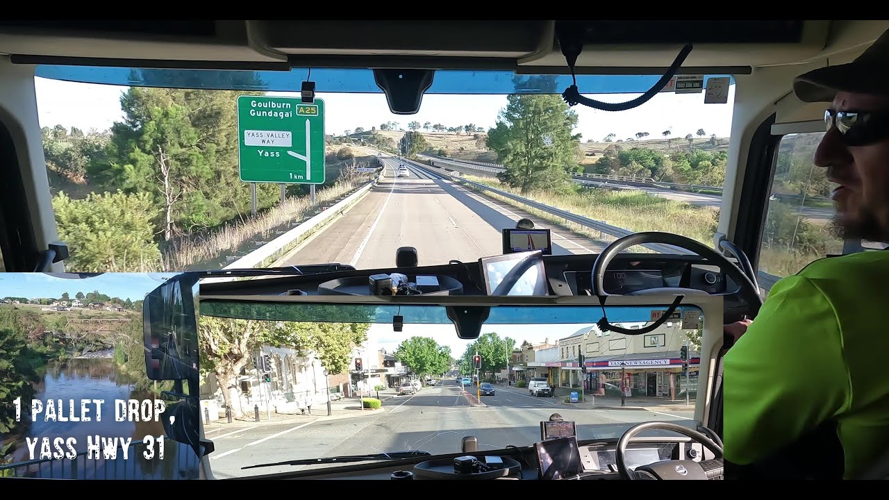 Trucking Vlog#5 1 Pallet Drop, Yass HWY 31 - YouTube