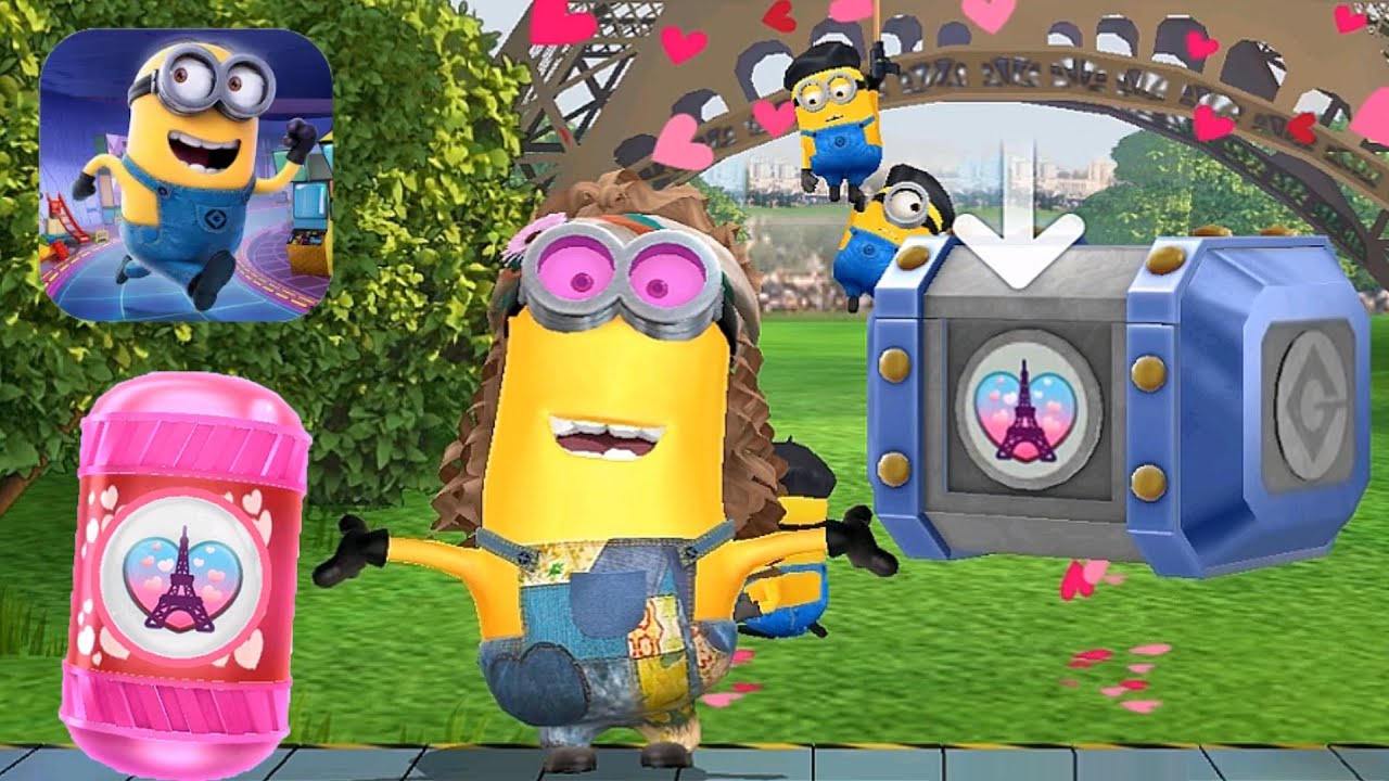 Minion rush From France with Love event prize pod Hippie Kevin minion ...